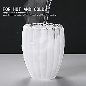 WAAOPO Double Walled Glass Coffee Mugs(5.6oz/350ml) ，Thermal Coffee Cups，Glass Cups for Tea, Coffee, Latte, Cappuccino,Pack of 2