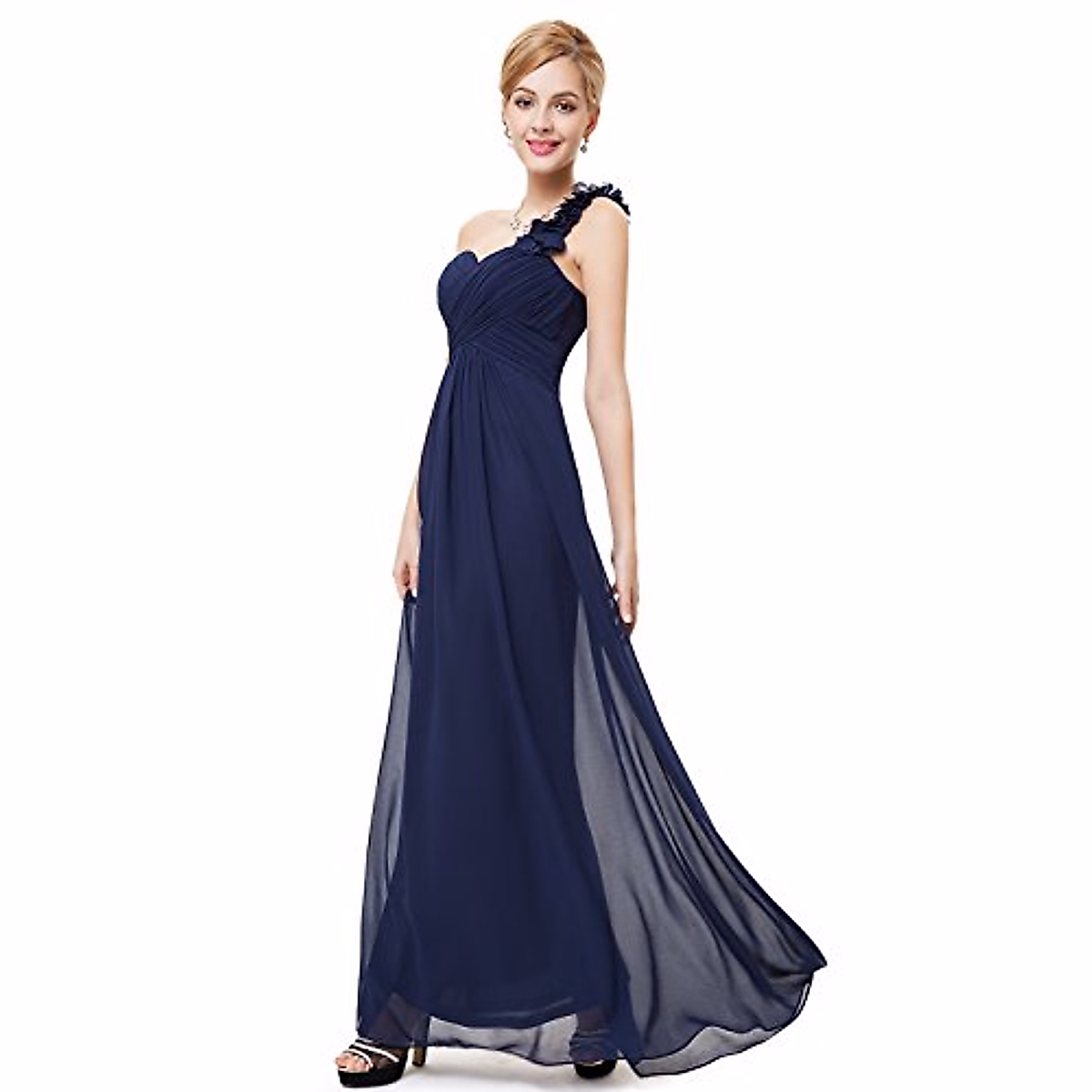 Ever-Pretty Womens Floor Length Sweetheart Neckline Formal Bridesmaids Dress 12 US Navy Blue