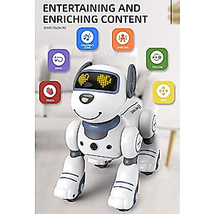 ZWXC Remote Controlled Dog Toy for Child, Interactive Dance Dog Robot Remote Control, Spilled Support, Dancing with Music