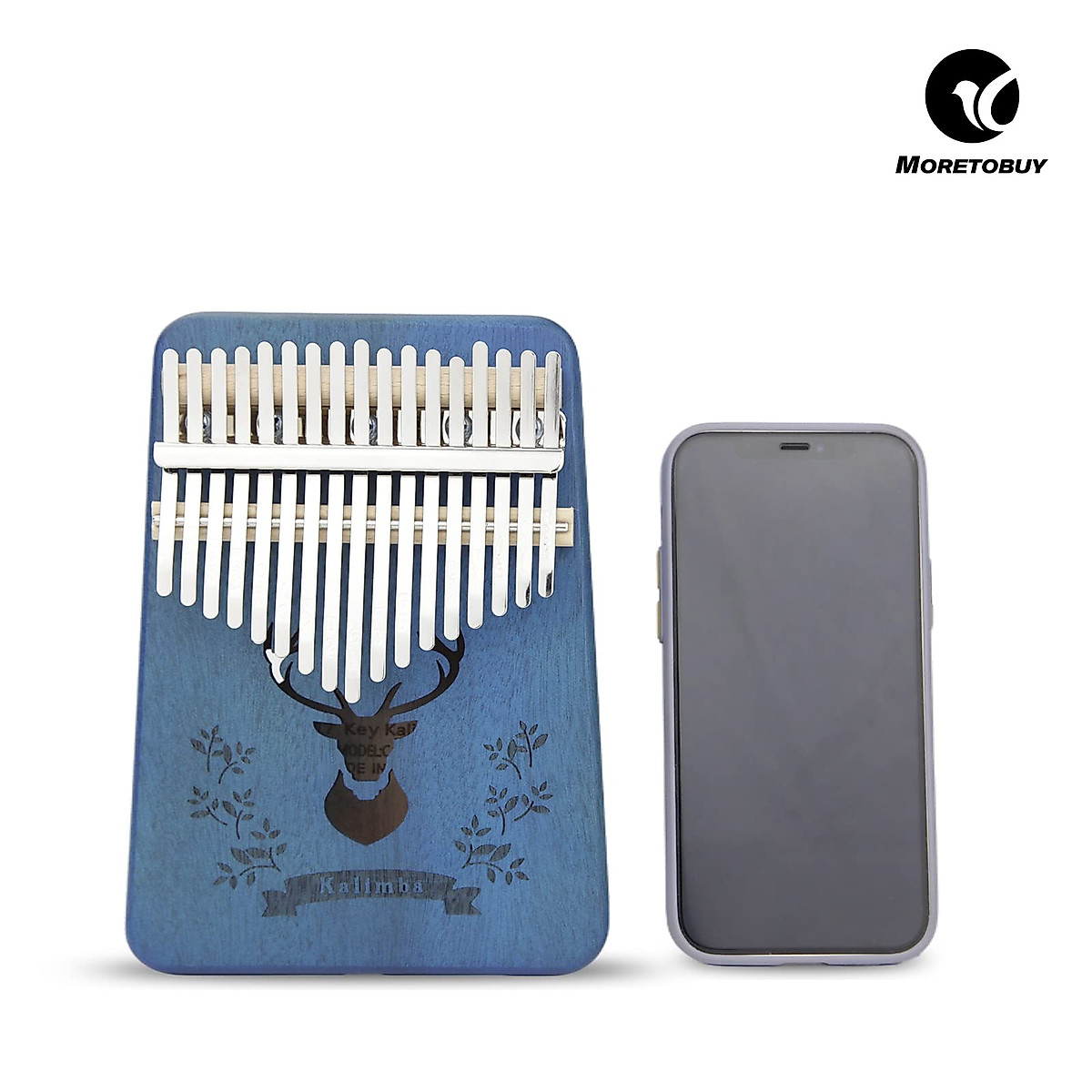 CloudyPeak Kalimba 17 Key Portable Mbira Finger Piano, Kalimba with Protective Box,Tune Hammer and Study Instruction, Thumb Piano for Kids Adult Beginners Professional