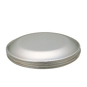 Snow Peak Stainless Steel Tableware Plate L, Silver (TW-034K)