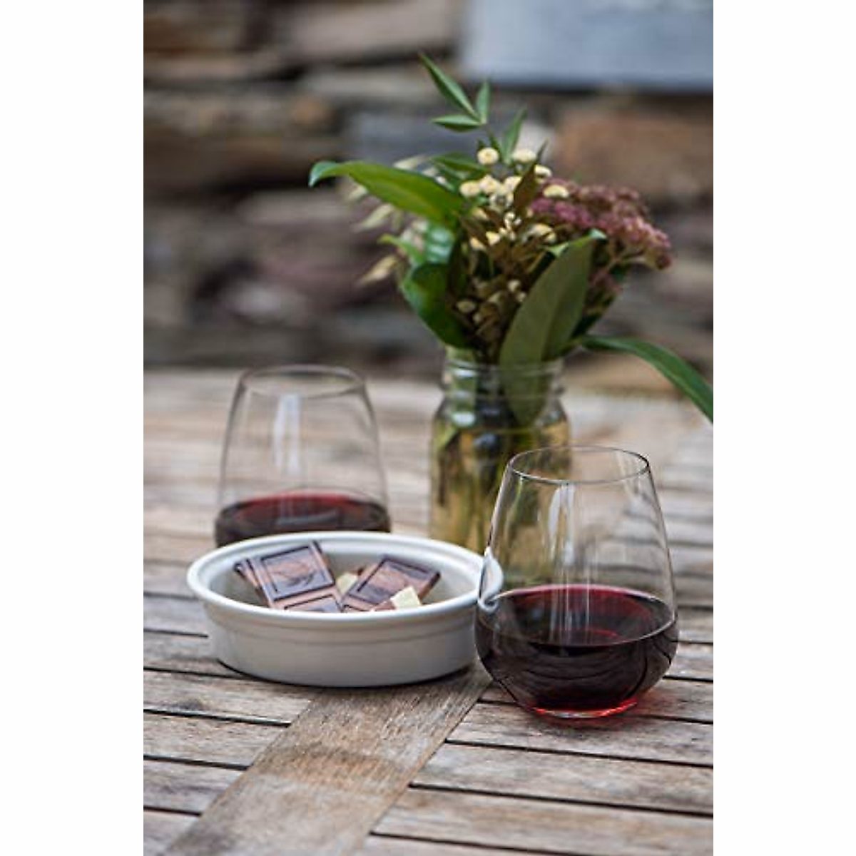 Luigi Bormioli Atelier Stemless Cabernet Wine Glass 23-1/4-Ounce, Set of 6