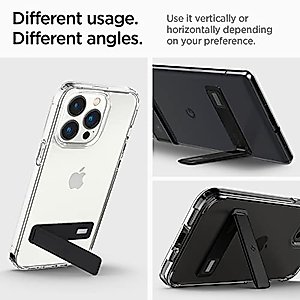 Spigen U101 Standard Universal Kickstand, Vertical and Horizontal Stand Adjustable Angles Compatible with Any Cell Phone - Black