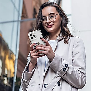 Mkeke for iPhone 13 Pro Case Clear, Slim Phone Cases for Apple iPhone 13 Pro with Protective Bumper [Military Grade Protection] [Not Yellowing]