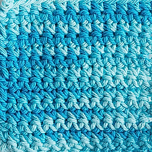 Lily Sugar 'N Cream The Original Ombre Yarn, 2oz, Gauge 4 Medium, 100% Cotton, Swimming Pool - Machine Wash & Dry