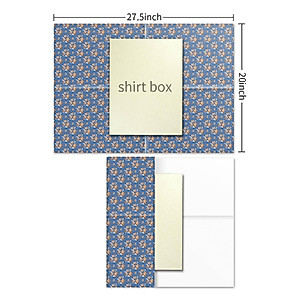 FIEHALA Flat Wrapping Paper Sheets - 8 Sheets with 4 Unicorn Patterns - Pre Cut & Folded Flat Design (20 inches × 27.5 inches per sheet)