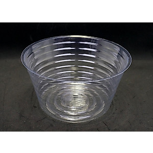 3.25 Inch Deep 6 Inch Diameter Clear Plastic Liner (10 Pieces)