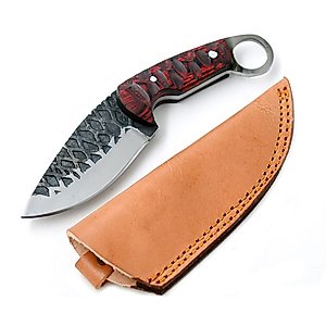 Wild Turkey Handmade Heavy Duty High Carbon Fixed Blade Hunting Knife