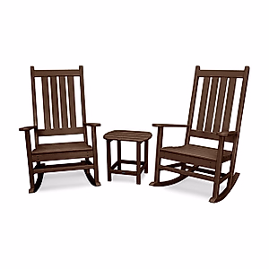 POLYWOOD Vineyard 3-Piece Rocking Set (Mahogany)