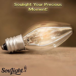 Salt Rock Lamp Bulb 12 Pack. 15 Watt Replacement Bulbs for Himalayan Salt Lamps & Baskets, Chandeliers, Scentsy & Wax Warmers, Night Lights. E12 Socket with Candelabra Base, C7