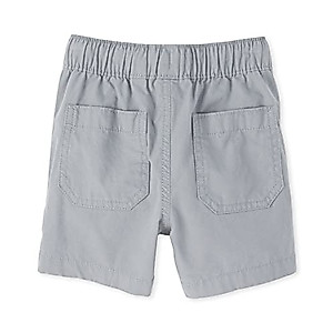 The Children's Place Baby Boys And Toddler Boys Pull on Jogger Shorts,Fin Gray Single,4T