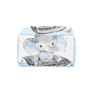 XOZOTY Personalized Elephant Diaper Bag Backpack with Name Custom Nursing Baby Bags Shoulders Travel Bag Daypack