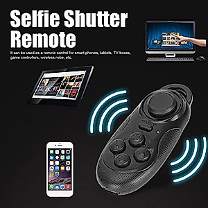 Wireless Bluetooth Remote Shutter, Gamepad Controller Remote Bluetooth Selfie Shutter Remote 3D VR Glasses Remote Control for Phones Tablet PC TV