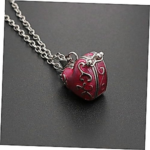 Garneck 3pcs Pets Pet Memorial Hair Locket Hollow Urn Cremation Jewelry Engraved Urn Necklace Ornament Container Ash Locket Remembrance Jewelry Memory Necklace Brass Decorate Copper