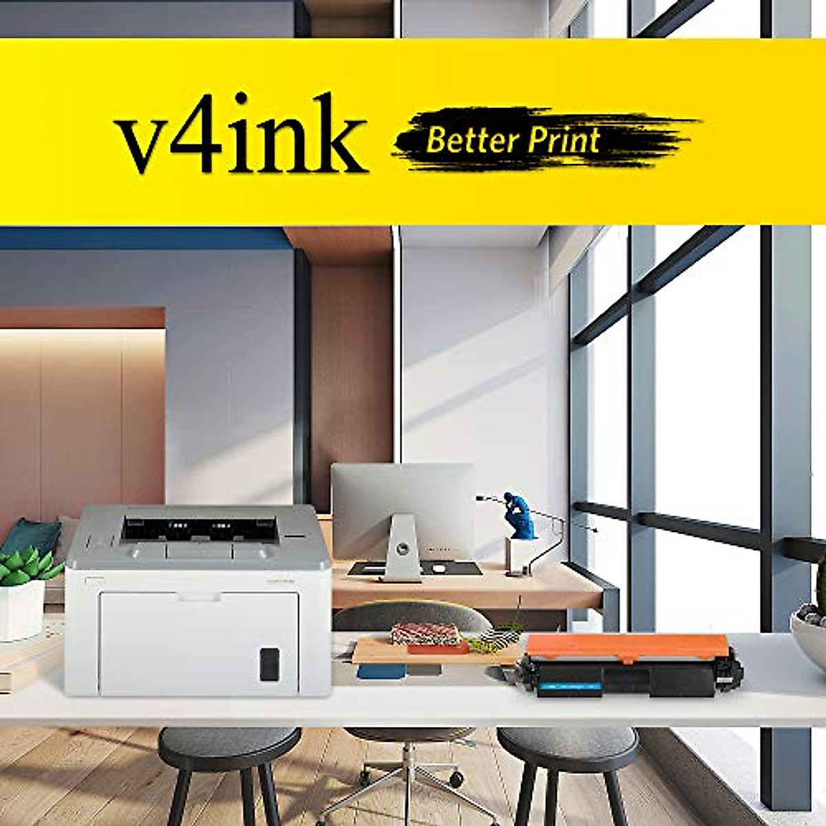 v4ink Compatible CF294A Toner Cartridge Replacement for HP CF294A 94A CF294X 94X Toner Black Ink for HP Pro M118dw HP Pro MFP M148dw M148fdw M149fdw M118 M148 Printer 2 Packs