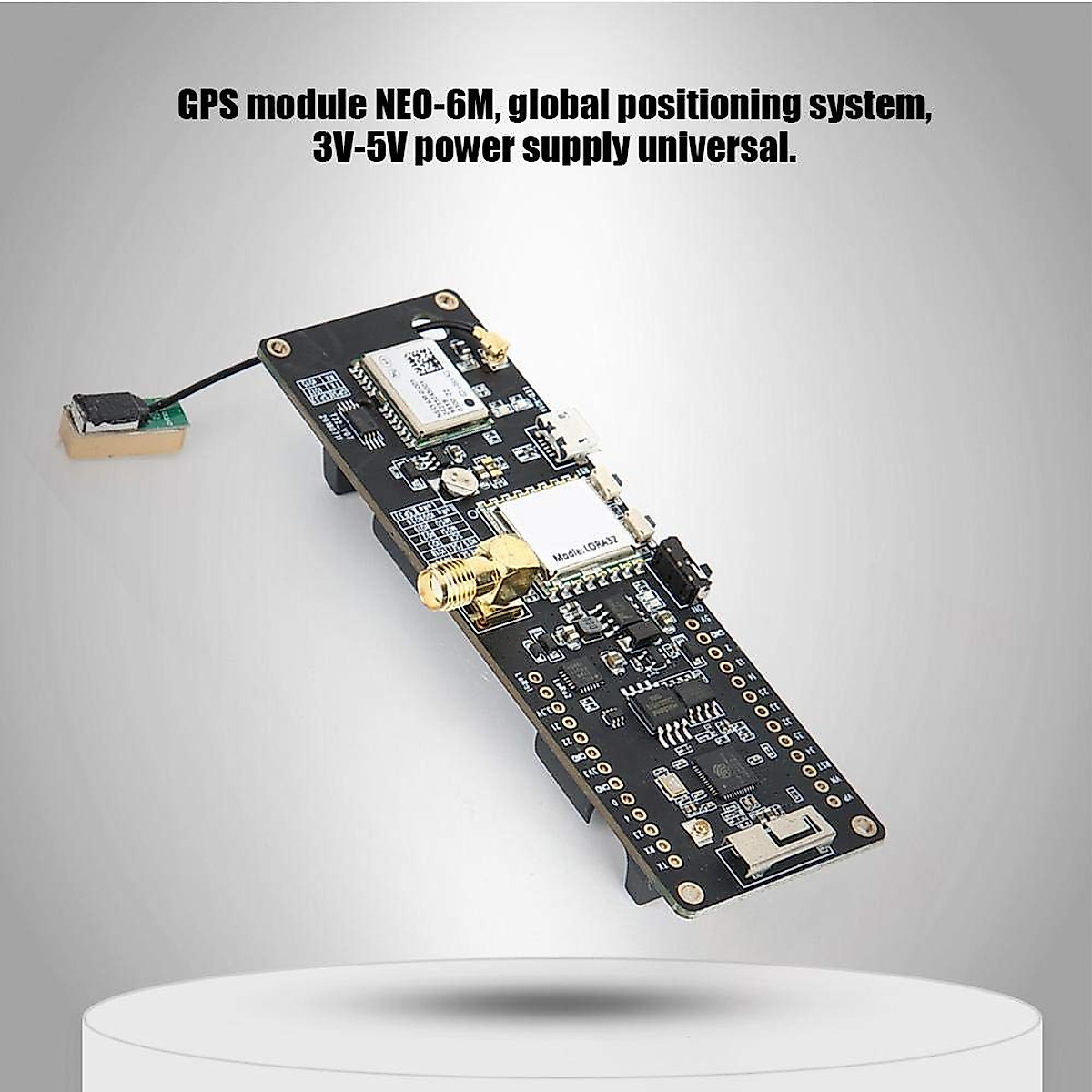 ASHATA ESP32 915Mhz WiFi GPS Module, TTGO T-Beam Development Board, 4MB Flash, Bluetooth, NEO-6M Global Positioning System