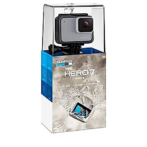 GoPro Hero7 White — Waterproof Action Camera with Touch Screen 1080p HD Video 10MP Photos