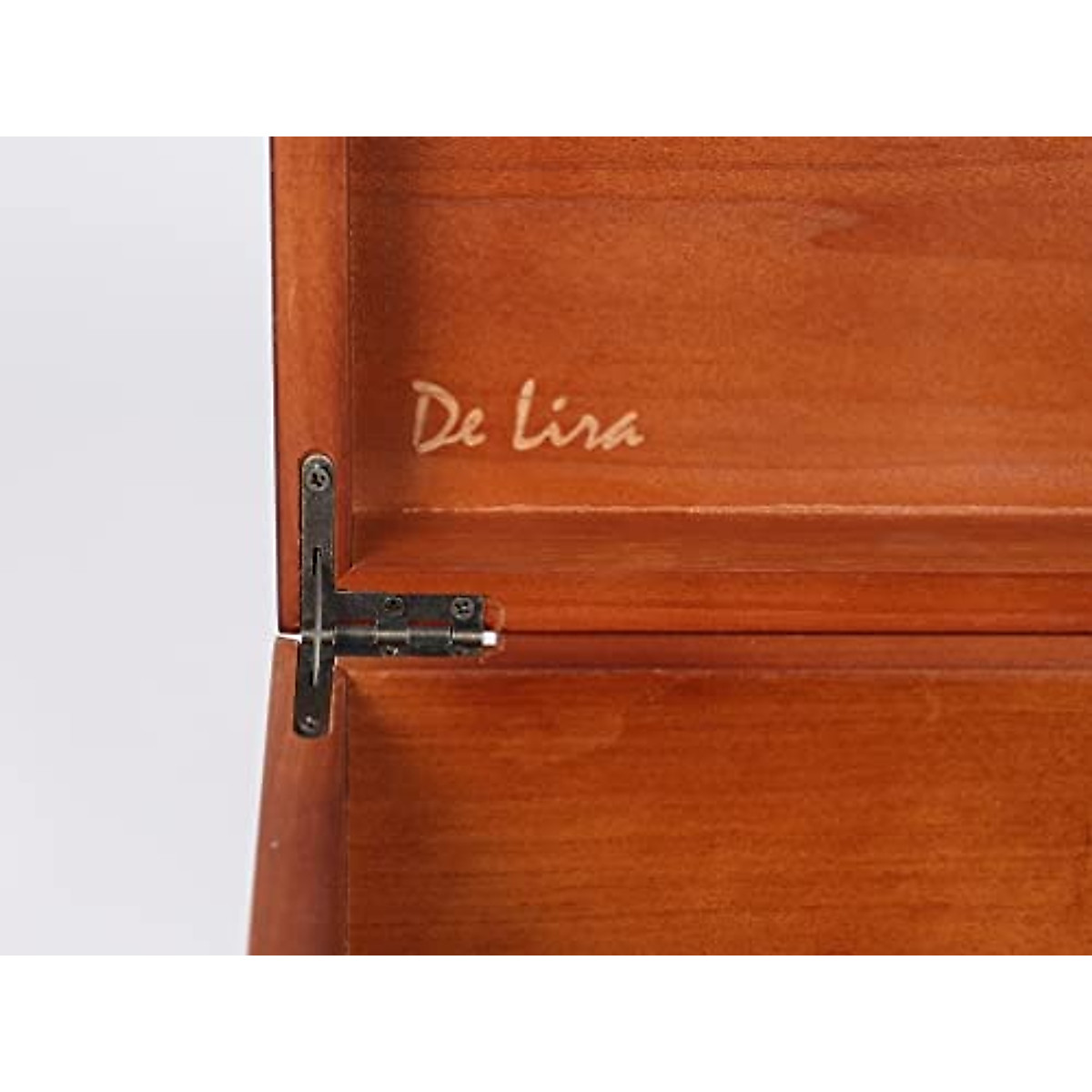 Wood Treasure, Keepsake, Memory Box - Large, 11x8.5x5in - Acacia Hardwood Keepsake and Personal Storage Box with Hinged Locking Lid.