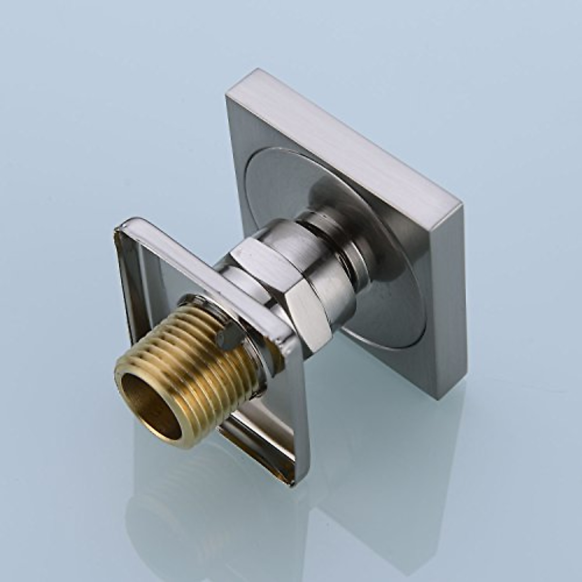 Solid Brass Body Spray Shower Jet Adjustable Massage Spa Side Sprayer Wall Mounted Shower Set, Square Brushed Nickel Finish