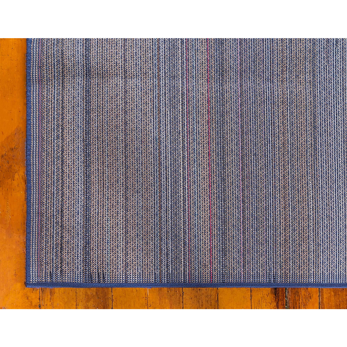Unique Loom Solo Collection Area Rug - Calabasas (10' x 13' Rectangle, Navy Blue)