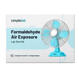 Formaldehyde Air Exposure Test by SimpleLab | Indoor Air Quality Test for Home, Testing Formaldehyde | Laboratory Test Kit | at Home Air Test | Test HVAC Systems and Monitor Your Indoor Air Quality