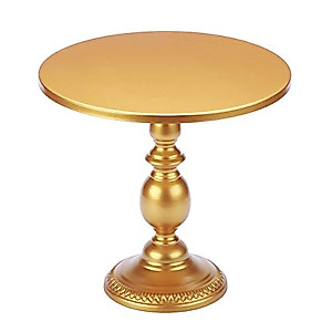 Hotity 12 Inch Cake Stand Round Cupcake Stands Metal Dessert Display Cake Stands, Gold