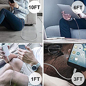 USB C Charger Cable 1FT 3FT 6FT 10FT Cord for Samsung Galaxy S21 S22 S20 Plus Ultra FE A32 A42 5G A12,Note 20 10 10+,A21 A01 A03s A31,LG Q70 G8X G8 V60 G7 V40 Thinq,3A Fast Charge Charging Power Wire