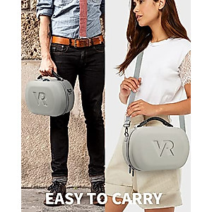 DEVASO Hard Carrying Case for Meta Quest 3S, Quest 3, Vision Pro, Large Capacity Travel Case for Oculus Quest 3S VR Headset and Other Accessories, Suitable for Travel and Home Storage