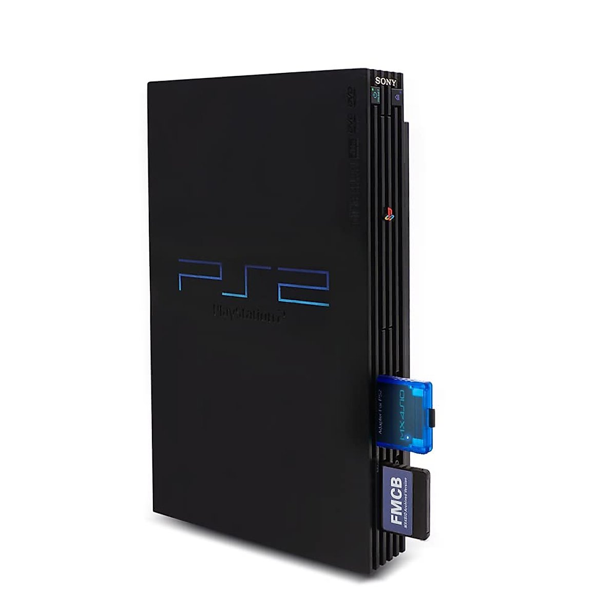 RGEEK PS2 MX4ISO TF Card Adapter with 128G TF and PS2 FMCB MX4ISO Archived Version Card for PS2 All Fat and Slim Consoles, PS2 Memory Card