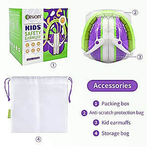 Dison Safety Ear muffs for Kids Noise Reduction EarMuffs, 27dB Kids Ear muffs Hearing Protection For Shooting Studying Weeding