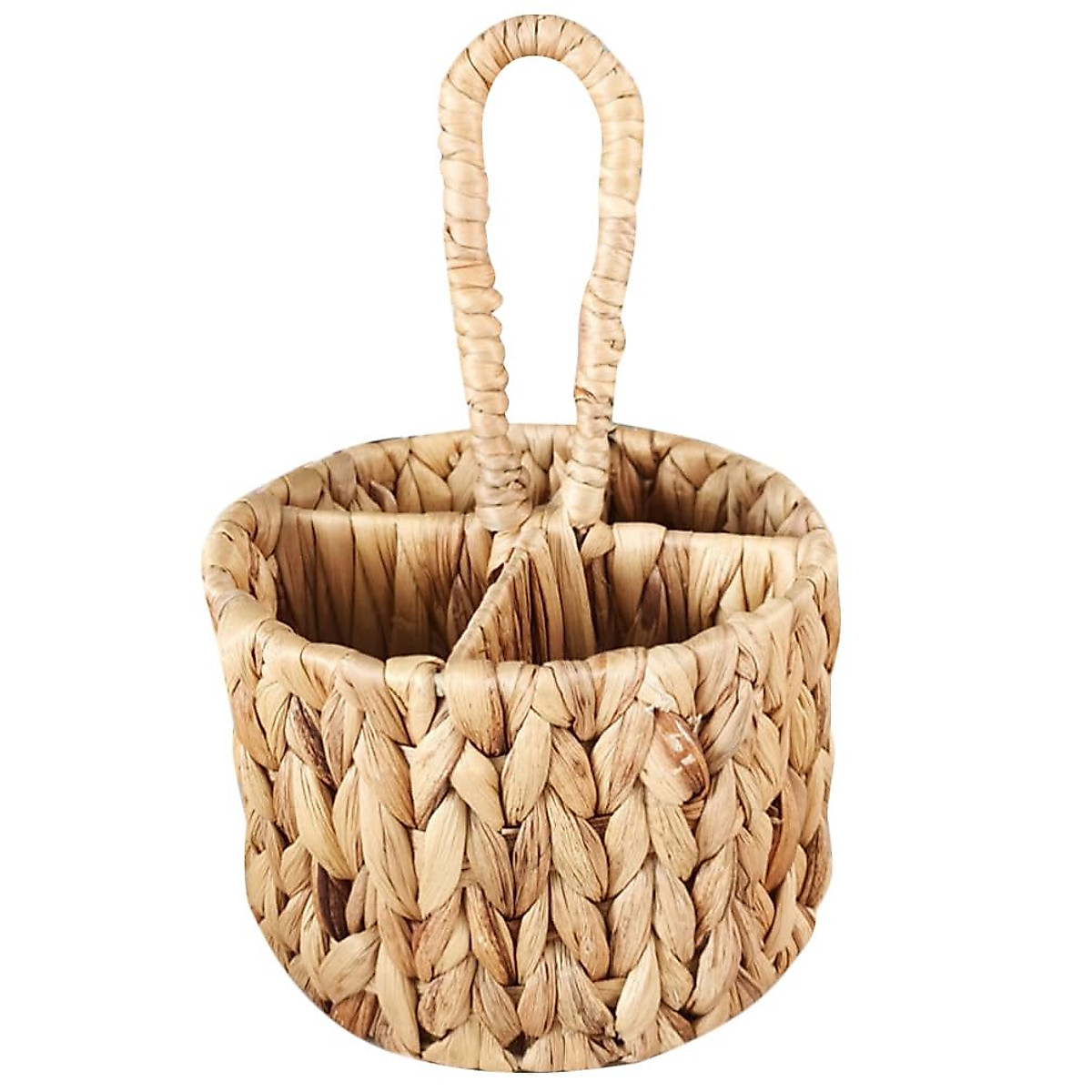 Kichvoe Fruit Basket Decor Picnic Basket Hamper Storage Basket Woven Basket with Handle Multipurpose Woven Floral Basket Flower Hand Woven Basket Flowers Articles for Daily Use Gourd Grass