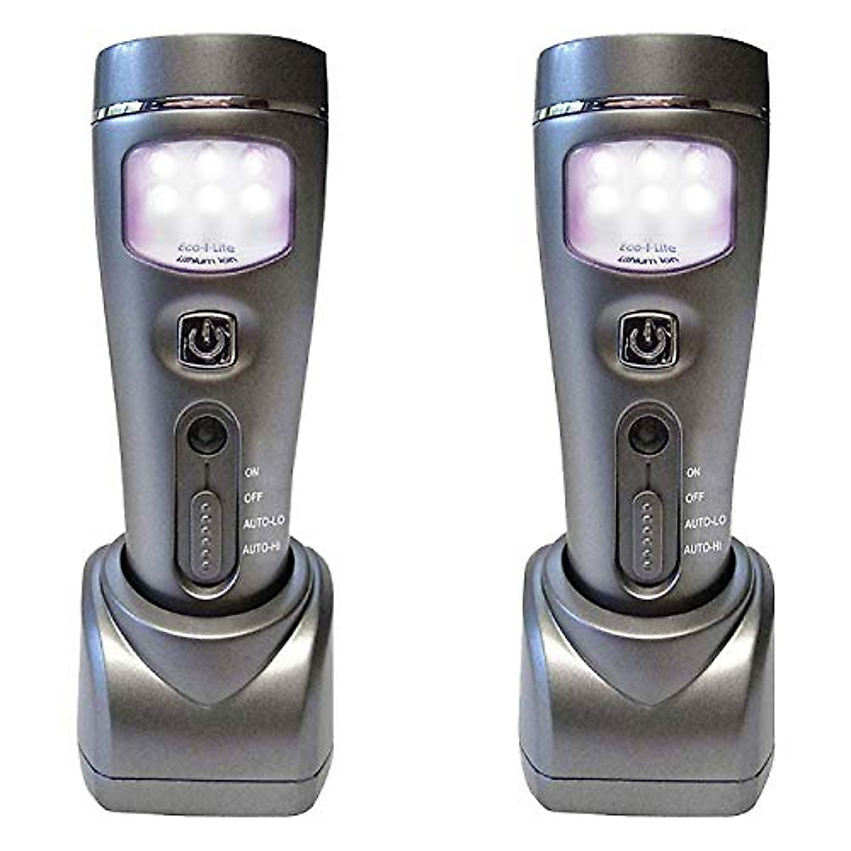 Capstone Lighting 4-in-1 Eco-I-Lite, 2 Pack – Emergency Flashlights, Night Light, Power Failure Light and Work Light – This Rechargeable LED Flashlight is Perfect for Power Outages and Hurricanes