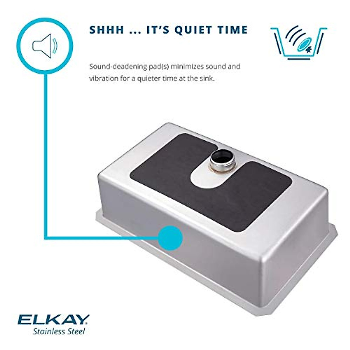 Elkay ECTSRS33229TBG1 Crosstown Single Bowl Dual Mount Stainless Steel Sink Kit