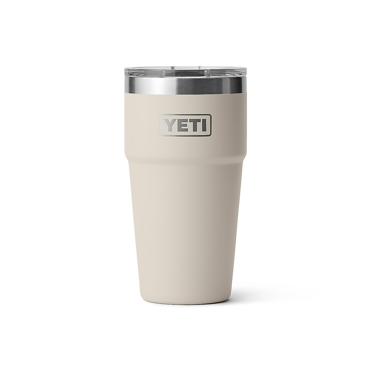 YETI Rambler 20 oz Stackable Tumbler, Stainless Steel, Vacuum Insulated with MagSlider Lid, Cape Taupe