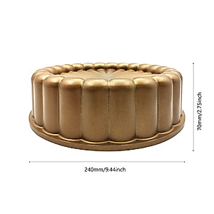 WBJKZJD Charlotte Cake Mold, 9 Inch Cake Pan Aluminium Kitchen Accessories Decoration Christmas Wedding Valentine’s 3D Charlotte Cake Pan (Flower Shape)