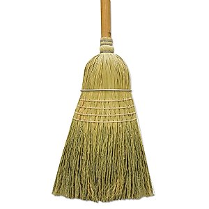 Boardwalk BWKBR10001 60 in. Corn Brooms - Black/Natural (6/Carton)