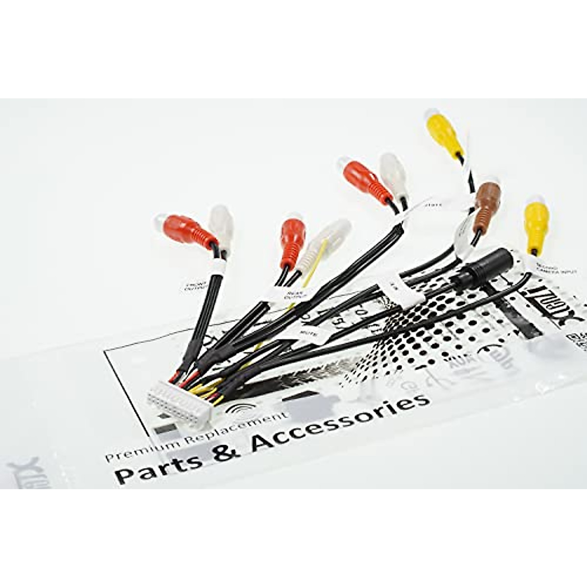 Xtenzi RCA Cord Assembly Harness Car Audio Video Compatible with Pioneer DMH CDP1888,CDP1889 - XT91911