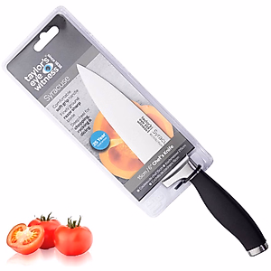 Taylors Eye Witness Syracuse Chefs/Cooks Kitchen Knife - Professional 15cm/6 Inch Cutting Edge, Multi Use. Precision Ground, Razor Sharp, Ultra Fine Blade. Soft Textured Grip Matte Black Handle.