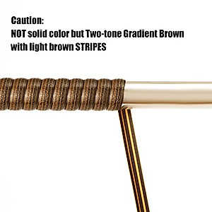 Jaxey 120 Ft Wicker Repair Kit Plastic Synthetic Rattan Replacement Materials Gradient Dark Brown Supplies to Patio Chair Table Sofa Chaise etc, Jaxey-0323, 8mm width; 1.2mm thickness