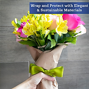 Brown Kraft Paper Roll 17.5 in x 1320 in (110 ft) Made in The USA - Brown Paper Roll - Brown Wrapping Paper Roll - Brown Craft Paper Roll - Roll of Paper - Kraft Wrapping Paper, Shipping Paper