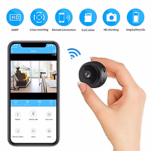 senri Mini Security Camera, 1080P HD WiFi Home Indoor Outdoor Camera for Baby/Pet/Nanny, IP Camera Remote Viewing for Security with iOS,Android Phone APP