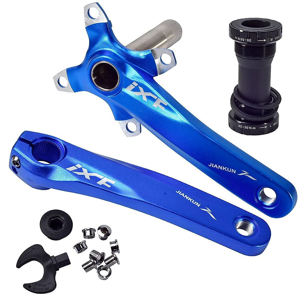 Crank | Mountain Bike Left and Right Cranks (Silver)