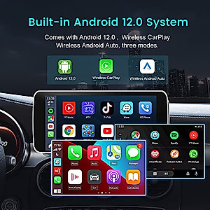 2023 Carlinkit Ai Box Max Android 12, 3 -in -1 for OEM Cable Upgrade CarPlay Android Auto Wireless, 8 core 8+128GB, Built -in GPS Video Music Supports Google Play