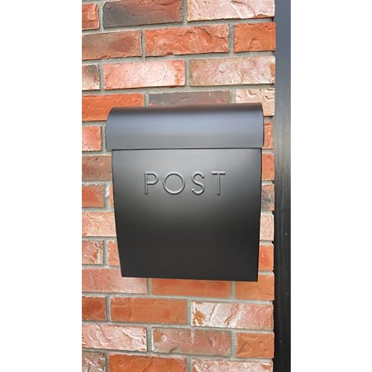 NACH Large Wall Mount Mailbox, 5.07 x 12.44 x 5.39 inches, Black Mailboxes for Outside Wall Mount, Waterproof Mailbox - The Sylvia Mailbox