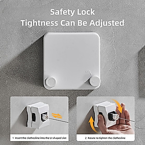 Celsitudo Retractable Clothesline Indoor Outdoor Clothes Line | Heavy Duty Clothes Drying Laundry Line | Wall Mounted Drying Rack Clothing Line (Black)