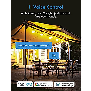 meross Outdoor Smart Plug, Outdoor Wi-Fi Outlet with 2 Grounded Outlets, Remote Control, Timer, Waterproof, Works with Amazon Alexa, Google Home, SmartThings, 2.4Ghz only, FCC Certified, Non-HK