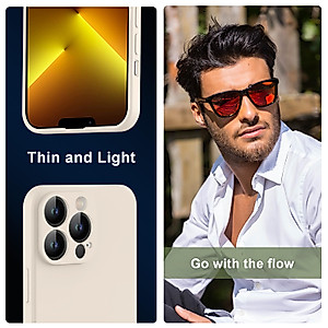 CMYFUTNG for iPhone 13 Case,[Silky Touch Premium Liquid Silicone][Camera Protection] [Soft Anti-Scratch Microfiber Lining],Slim Soft Shockproof Phone Case,White 1-ip13-02