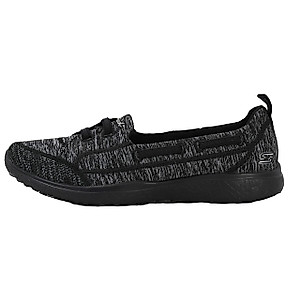 Skechers Women's Microburst Topnotch Sneaker Black/Black 8 Wide