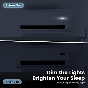 Wacjak LED Light Dimming Tape Light Blocking Tape 0.6 inch LED Covers 85 Ft