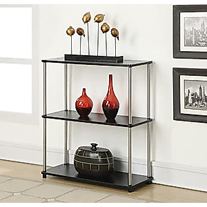 Convenience Concepts Designs2Go 3 Tier Bookshelf, Black